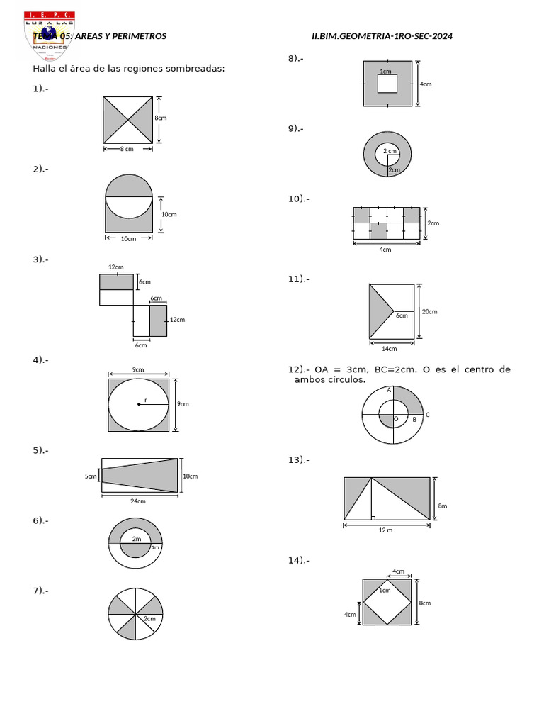 Cálculo de Áreas y Perímetros | PDF | Tecnología