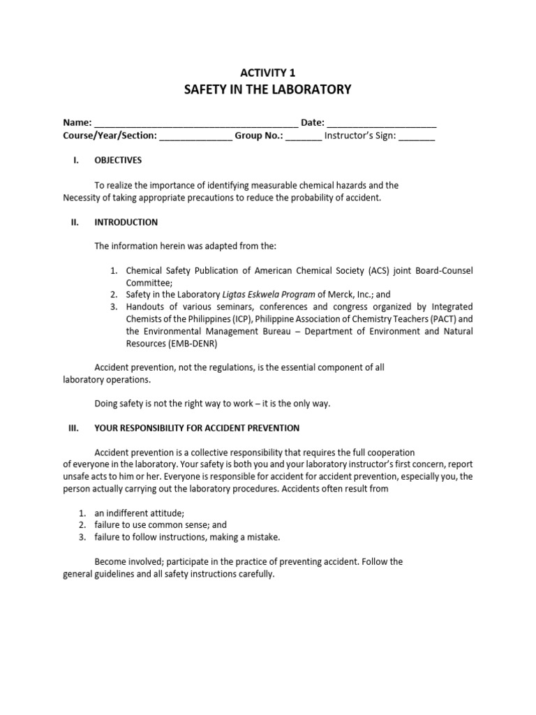 Lab Safety: Chemical Hazard Prevention | PDF | Poison | Chemistry