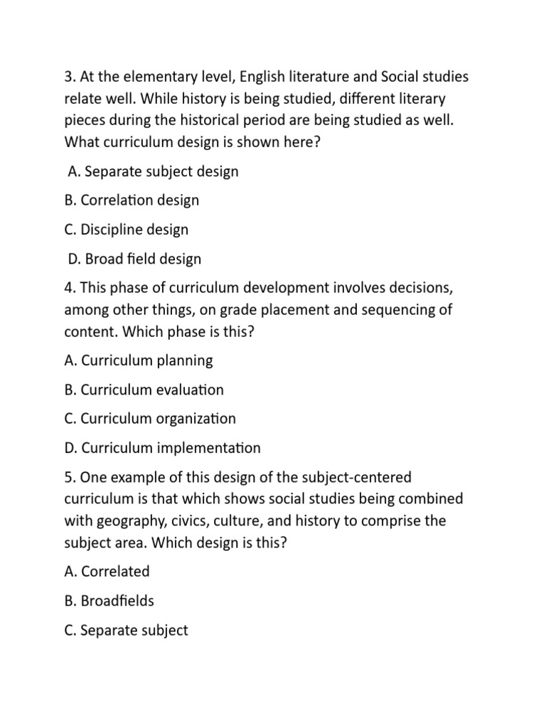 The Teacher and The School Curriculum-BSED ASSESS 2-3RD G | PDF ...