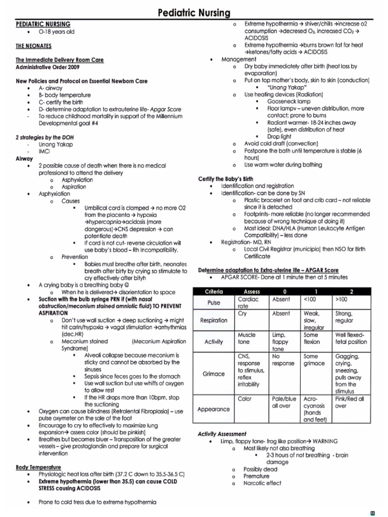 Pediatric Nursing | PDF | Technology & Engineering