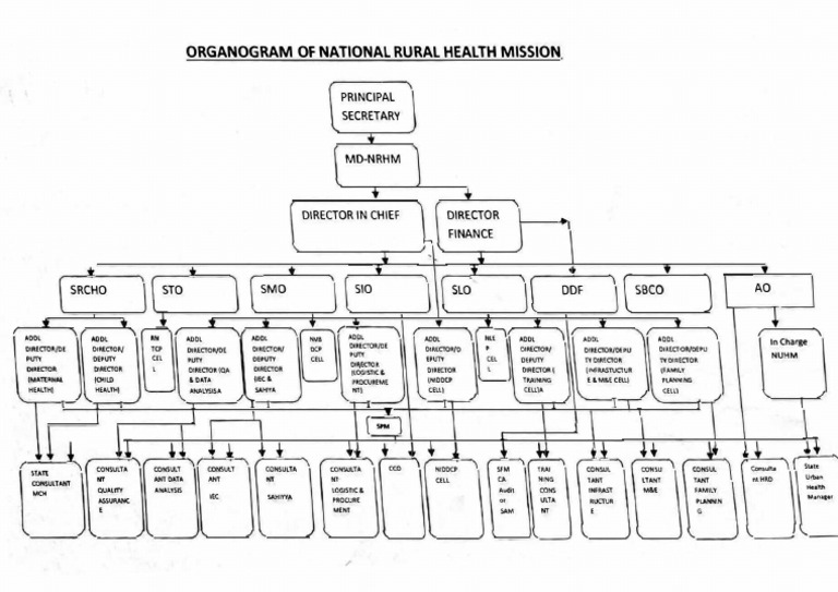 NRHM Organizational Structure Overview | PDF