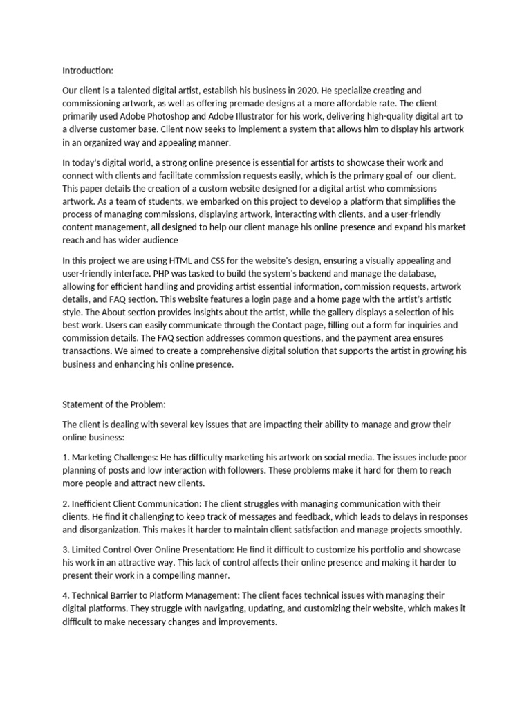 Introduction and SOP | PDF | Websites | Usability