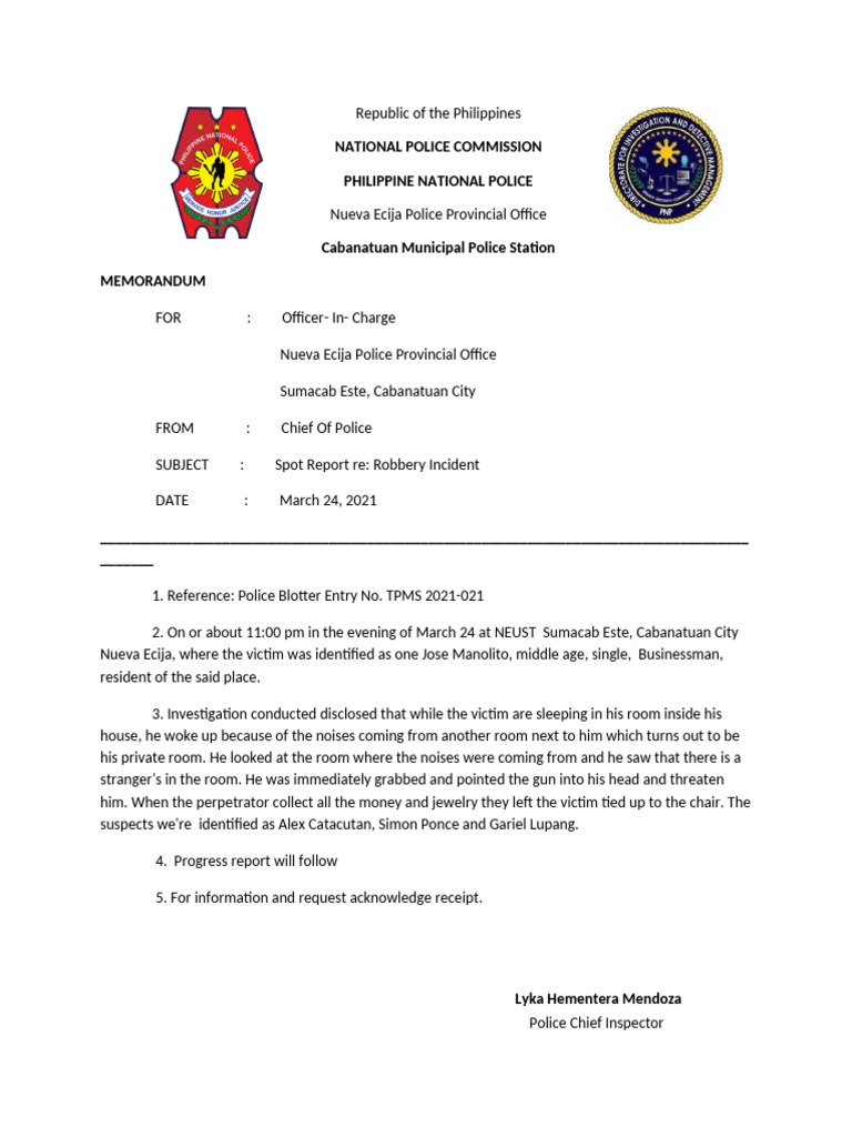 SPOT-PROGRESS-FINAL-REPORTS | PDF | Crimes | Crime & Violence