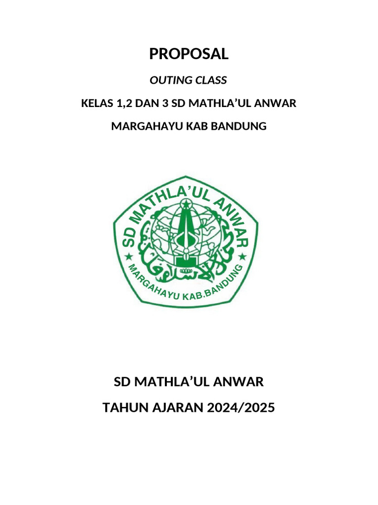 Proposal Outing Class | PDF