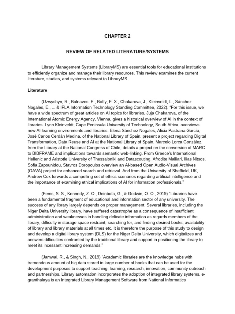 Chapter 2 Draft | PDF | Libraries | Information Technology