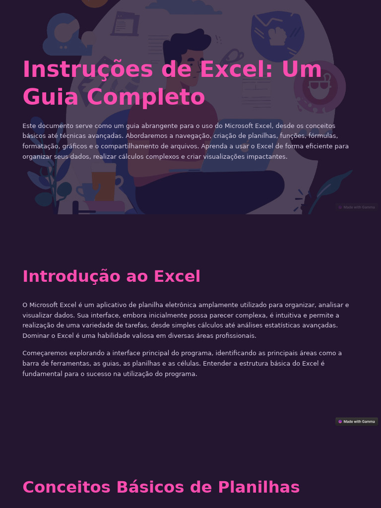 Guia Completo de Excel: Funções e Dicas | PDF | Microsoft Excel ...
