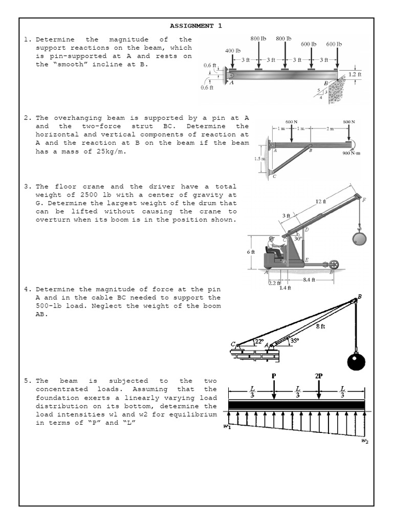 2024-2025_ES7_ASS_EQUILIBRIUM | PDF | Force | Crane (Machine)