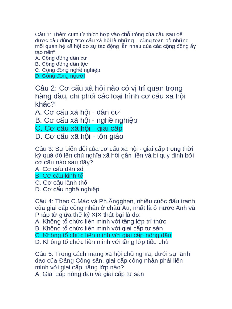 Chương 5 CNXH | PDF