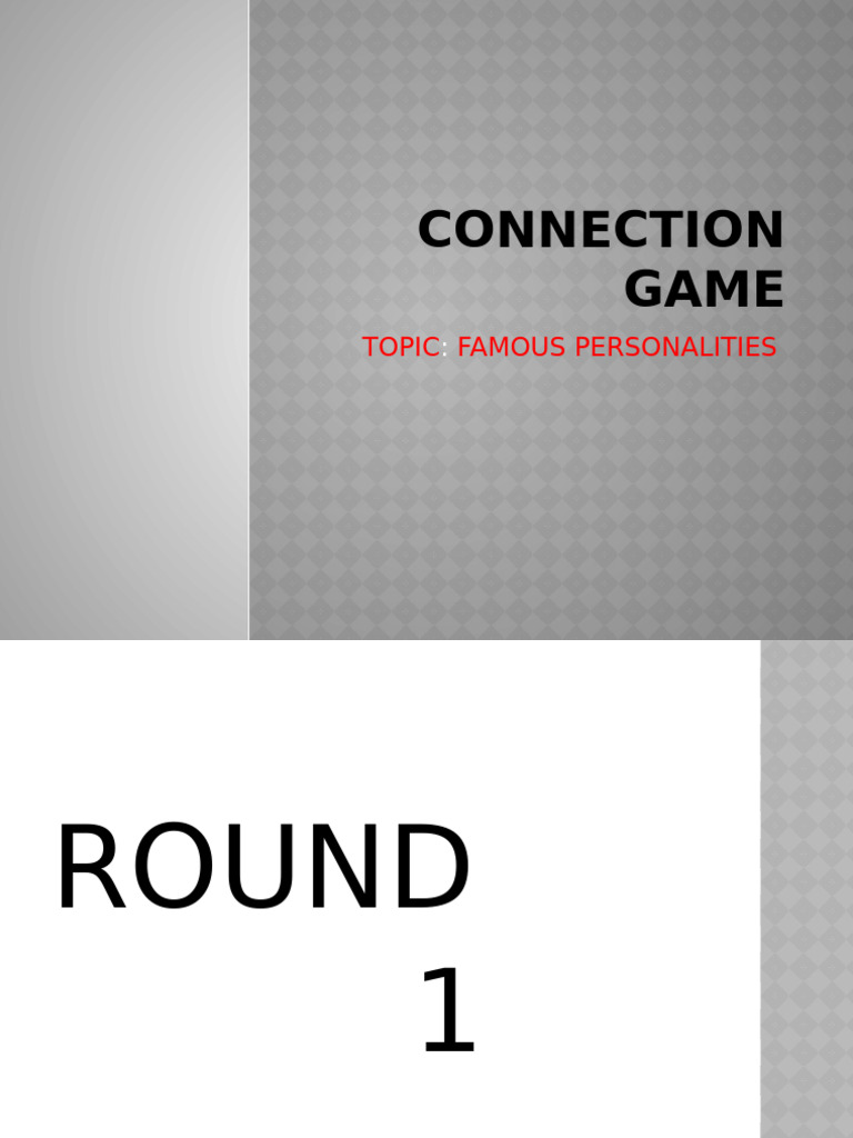 Connection Game: Famous Personalities | PDF | Art | Mystery, Thriller ...