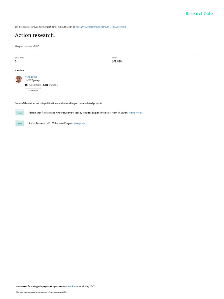 Action research | PDF | Qualitative Research | Action Research