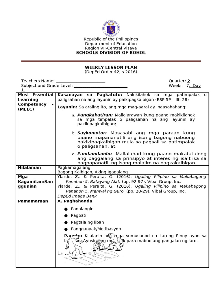 ESP G5 Prototype LP WEEK 7 With Summative | PDF