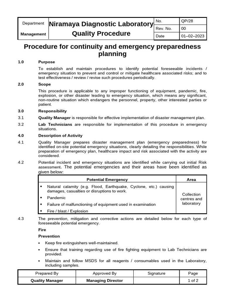 QP_28_Emergency preparedness | PDF | Emergency Management | Emergency