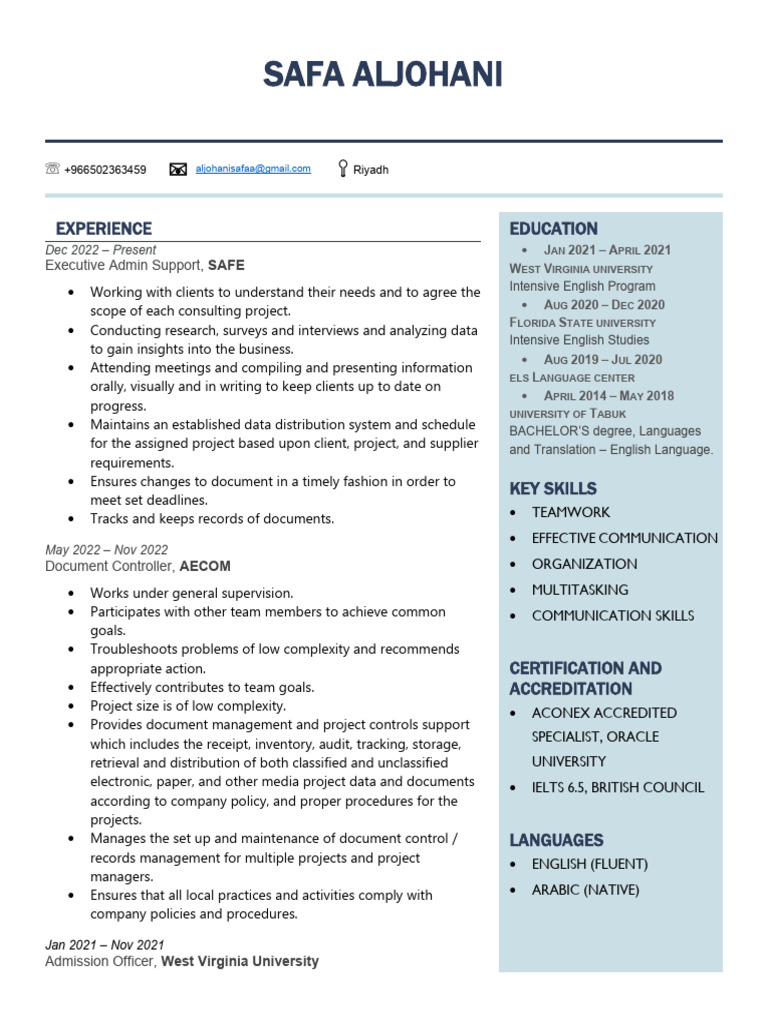 Safa's Resume | PDF | Career & Growth | Art