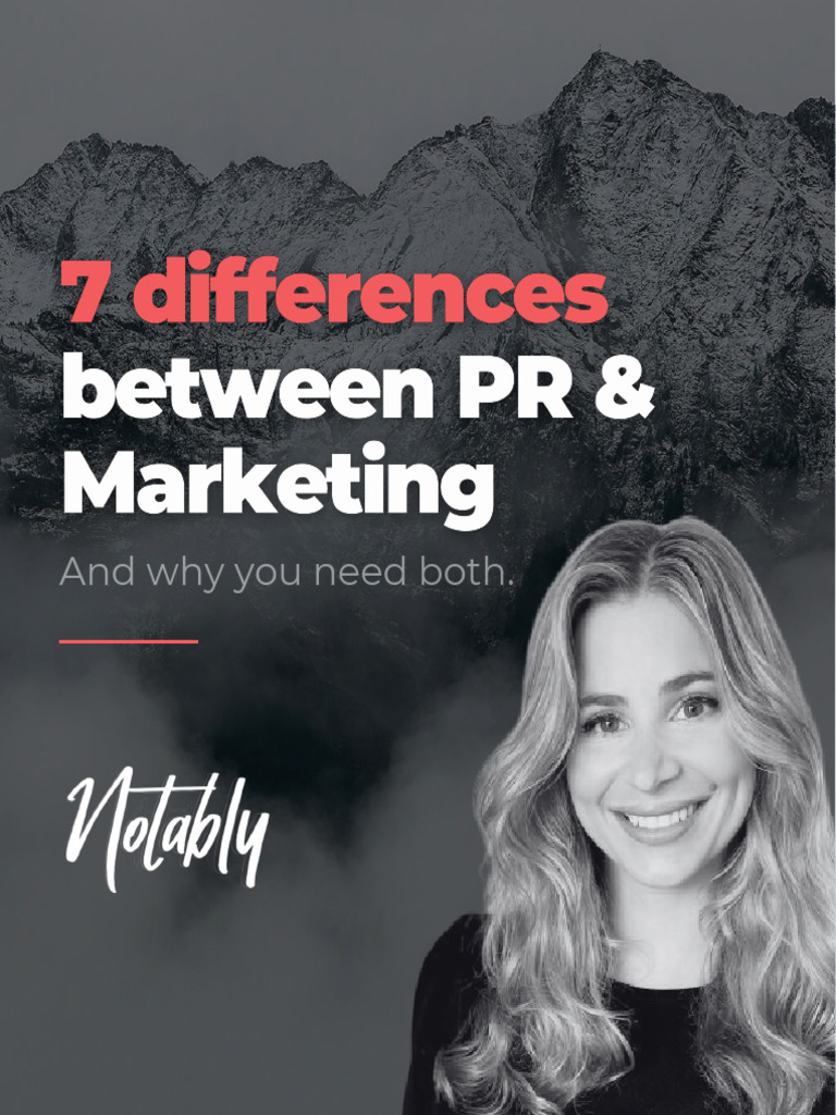 Marketing vs. PR: Key Differences | PDF