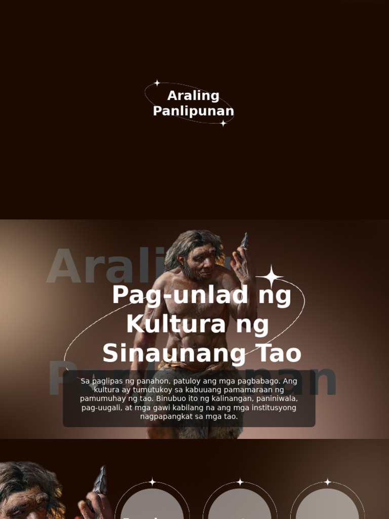 AP Pag-Unlad NG Kultura NG Sinaunang Tao | PDF