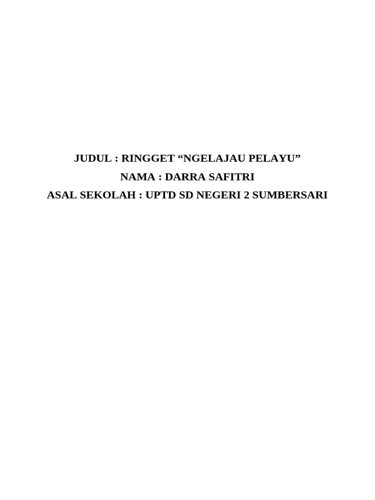 Puisi Ringget: Warisan Budaya Lampung | PDF | Kajian Bahasa Asing