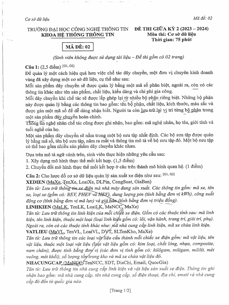 Giua Ky-Hk2 2023-2024 | PDF