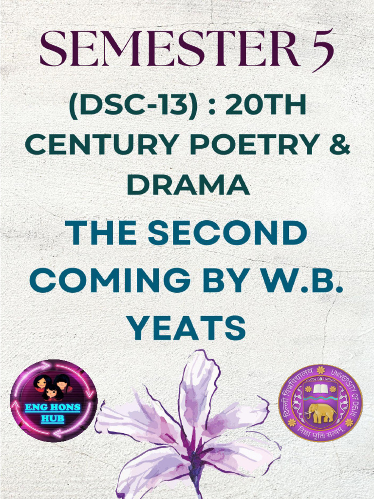 Yeats' The Second Coming Analysis | PDF | W. B. Yeats