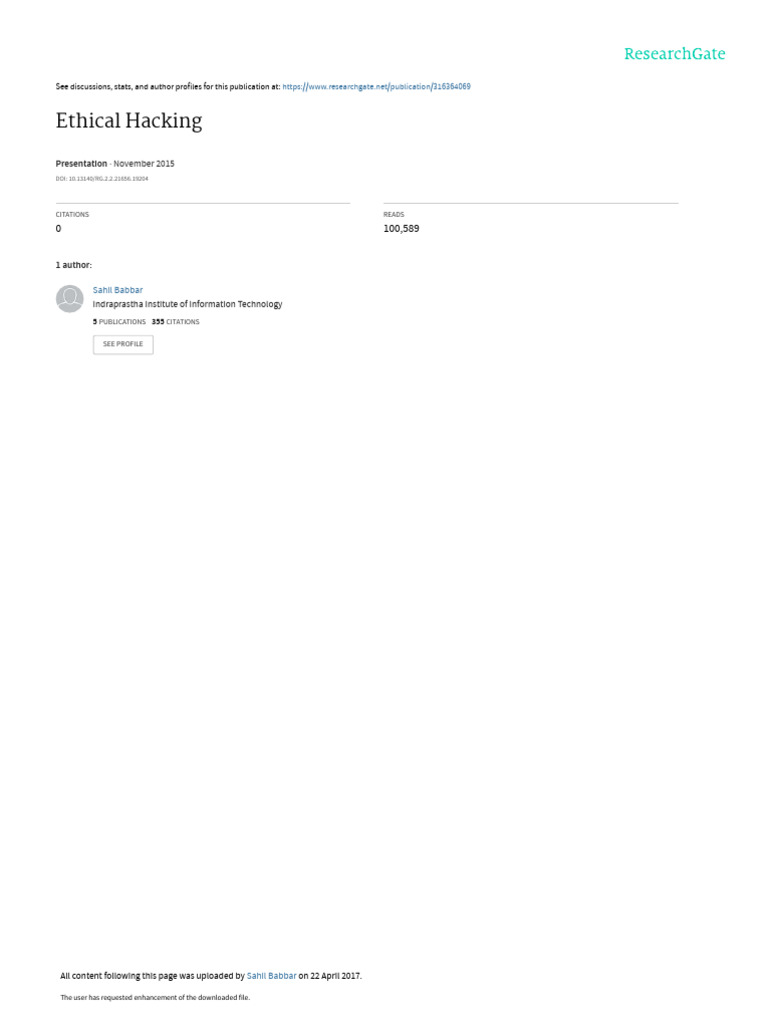 Ethical Hacking Ppt Pdf Computer Virus Port Computer Networking