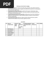 Talent Show Score Sheet | PDF