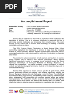 Science Month Celebration Culmination | PDF | Science | Learning