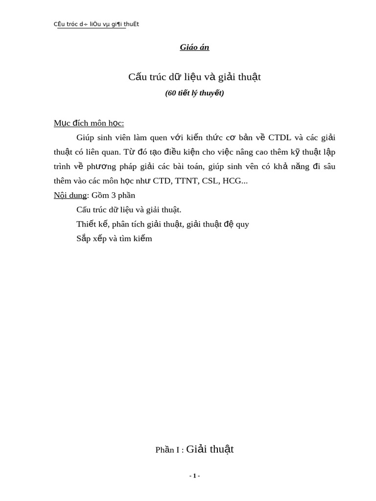 Bai Giang CTDLGT | PDF