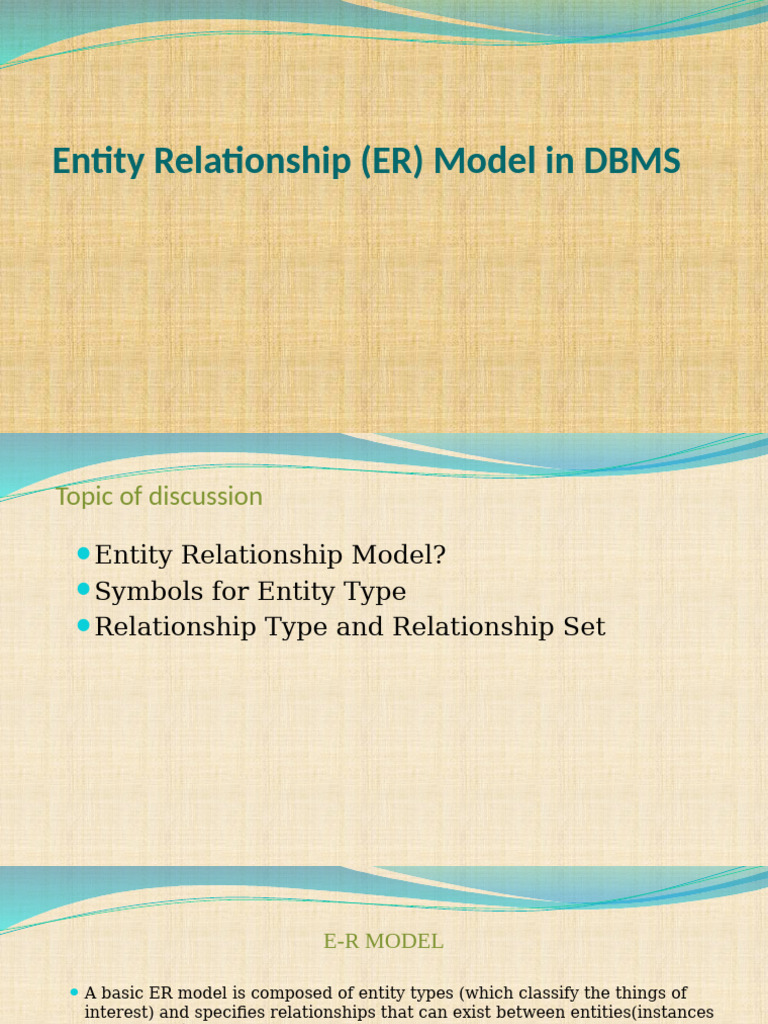 7. ER_Model | PDF | Data Model