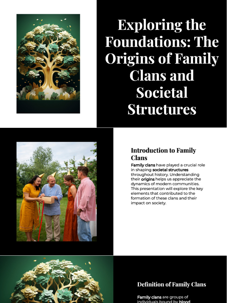 Slidesgo Exploring The Foundations The Origins of Family Clans and ...