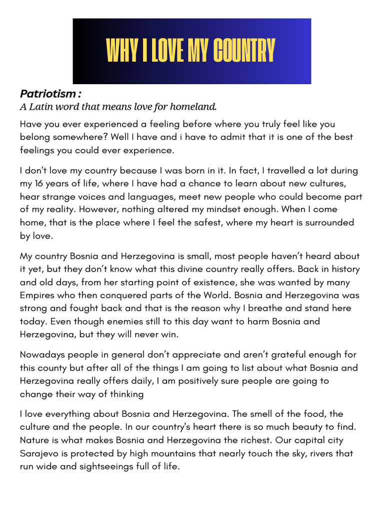 why i love my country 2 | PDF