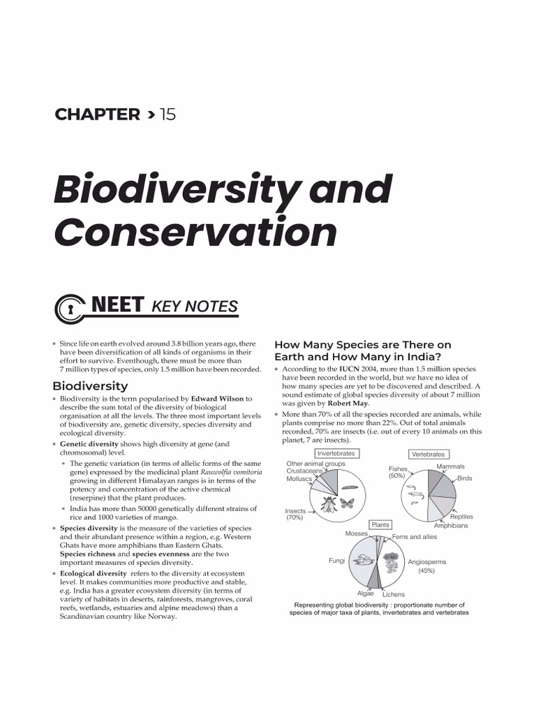 15. Biodiversity and Conservation | PDF