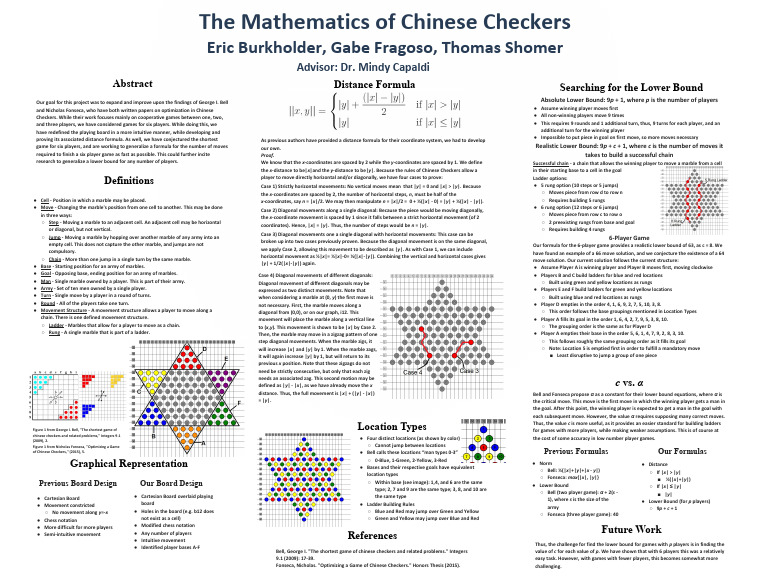 The Mathematics of Chinese Checkers | PDF | Mathematical Concepts ...