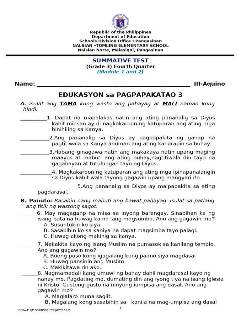 4th-Qtr-ST-Module-1-2-AQUINO-1 | PDF