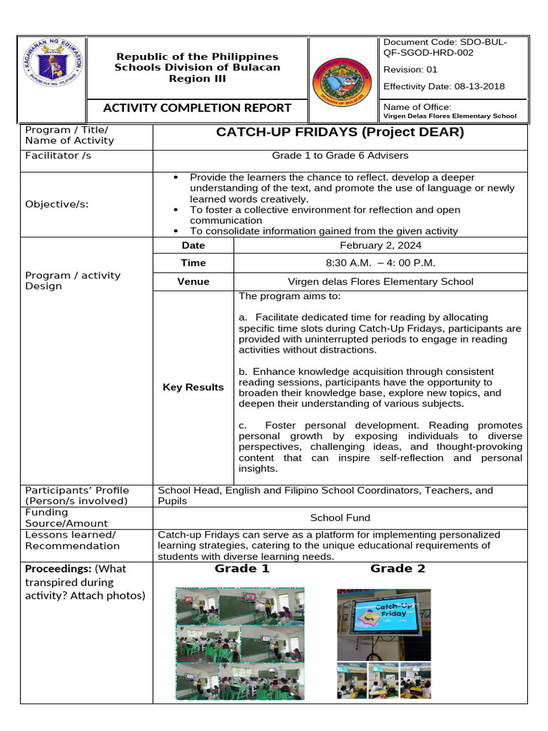 ACR-WEEK 3-CATCH-UP-FRIDAYS Feb 2 | PDF | Reading Comprehension | Teaching