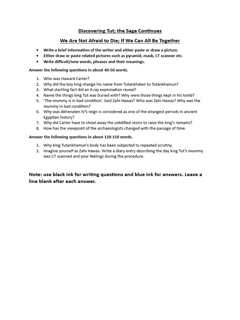 Exploring King Tut's Legacy | PDF