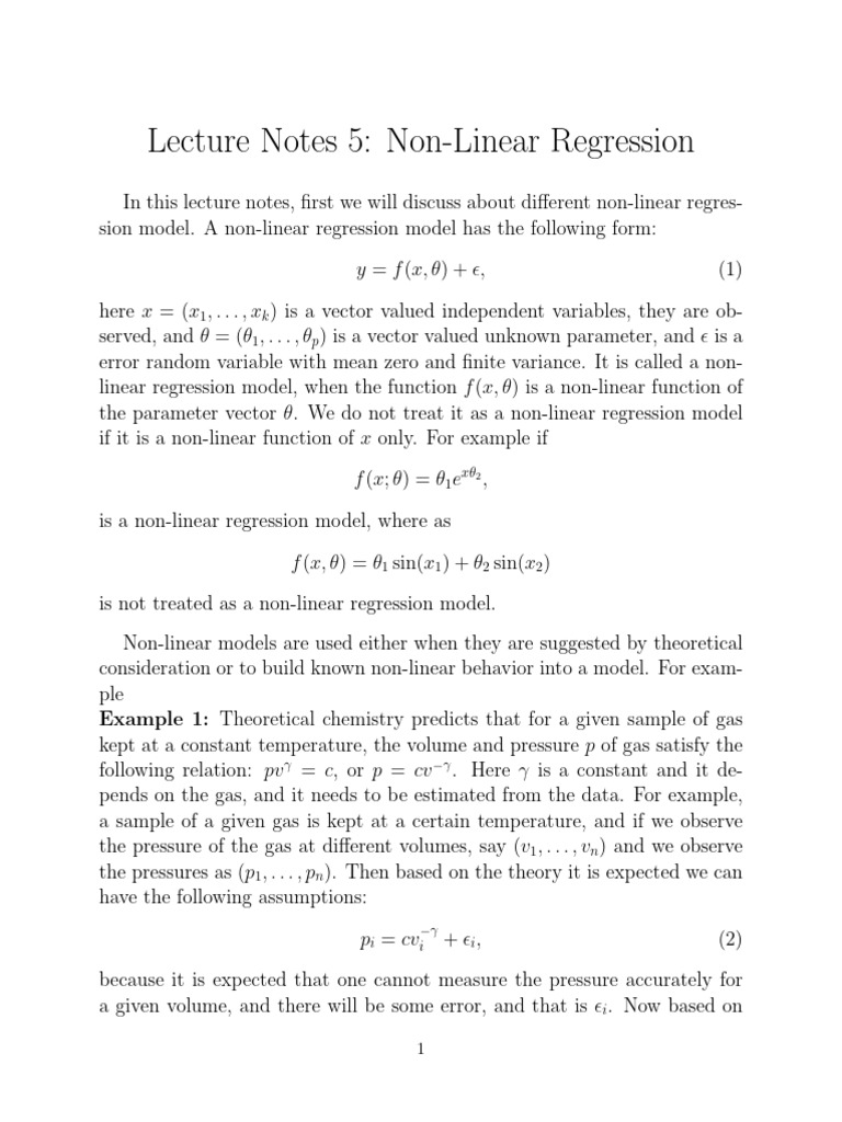 Lec Note 5 2024 | PDF | Regression Analysis | Linear Regression