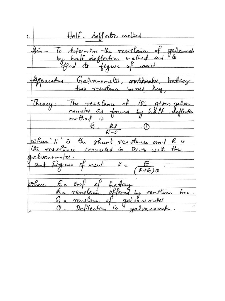 Half Deflection Method | PDF