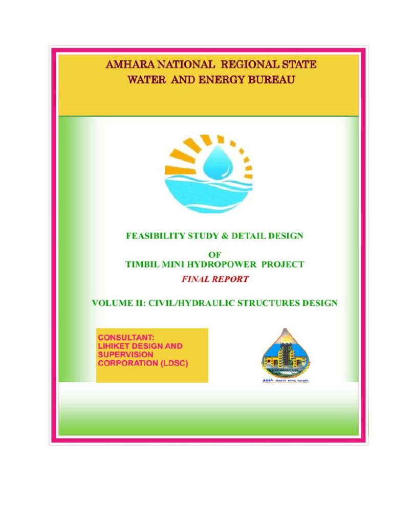 Civil and Hydraulic Structures Design Final Report | PDF | Hydroelectricity | River