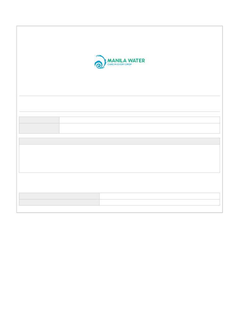 Manila Water 2024 Info Sheet Disclosure | PDF | Finance & Money Management