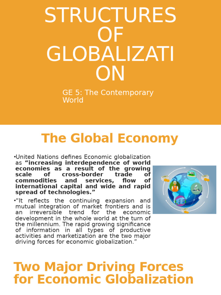 GE 5. Lesson 2. Structures of Globalization | PDF | Globalization ...