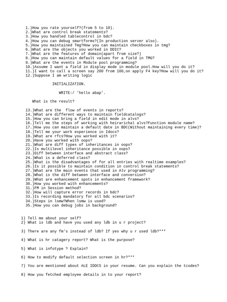 delloite interview | PDF | Systems Architecture | Computer Architecture