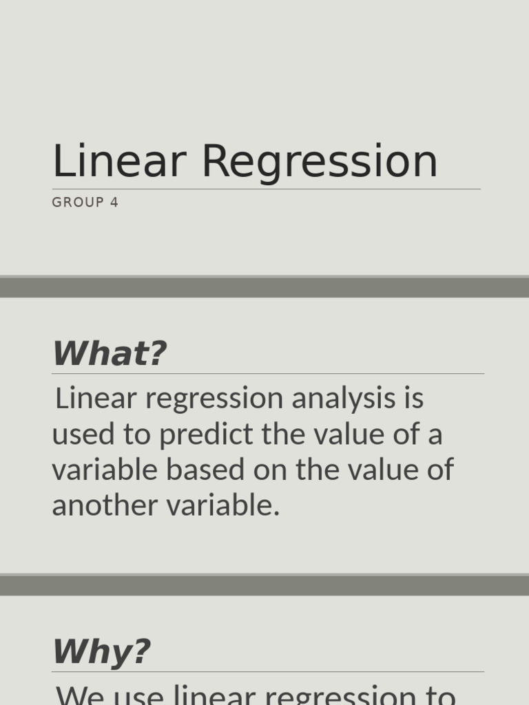 Linear Regression.report g4 | PDF