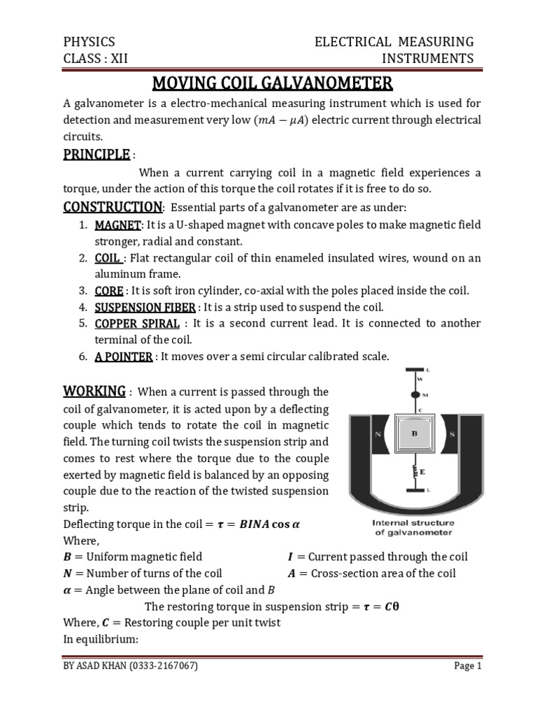 Physics Xii 15 | PDF | Electrical Engineering | Metrology