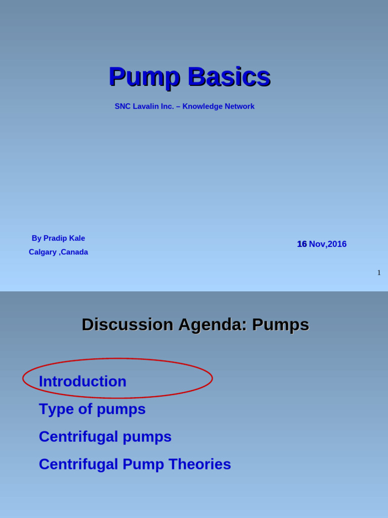 Pump Basics - Konwledge Network | PDF | Pump | Turbomachinery