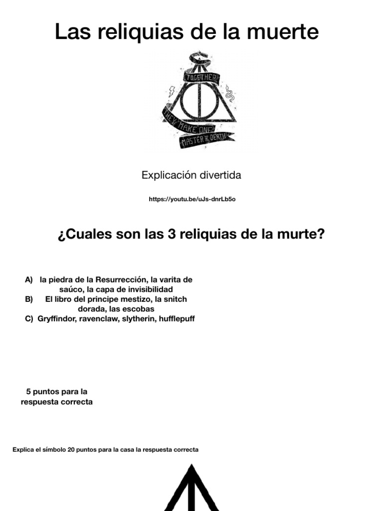 Trivia Divertida sobre Reliquias de la Muerte | PDF