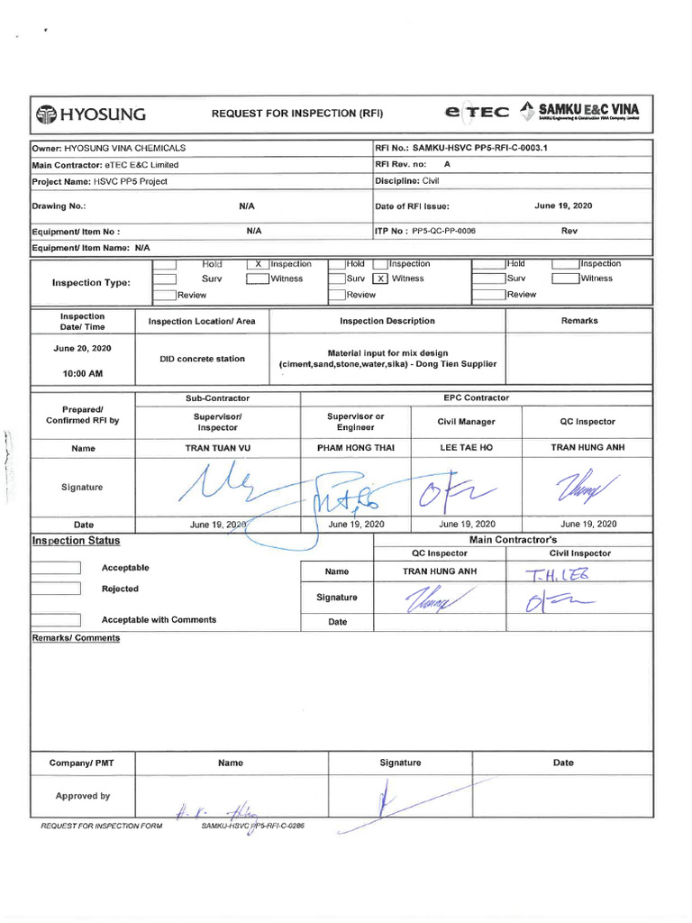 Samku-Hsvc Pp5-Rfi-C-0003.1 | PDF