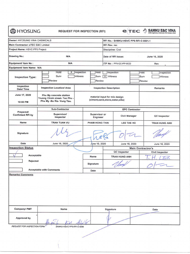 Samku-Hsvc Pp5-Rfi-C-0001.1 | PDF