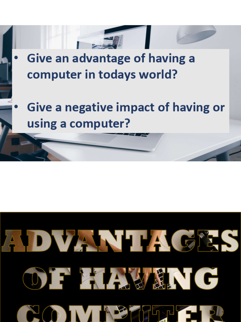 Advantages & Disadvantages of A Computer (Q1-G7) | PDF | Internet