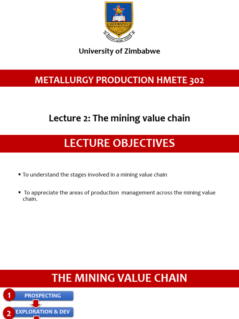 2. Lecture 2_THE MINING VALUE CHAIN | PDF | Mining | Ore