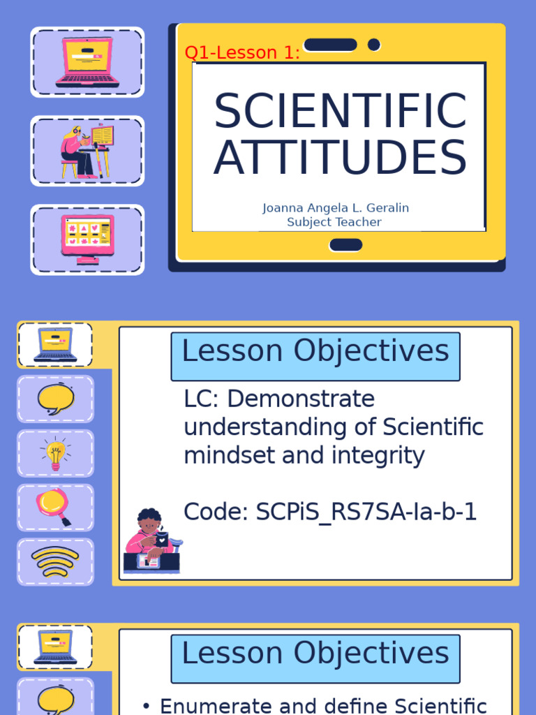 Research1-Lesson1 Scientific Attitudes | PDF | Critical Thinking | Science