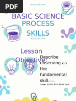 Basic Science Process Skills | PDF | Science | Data